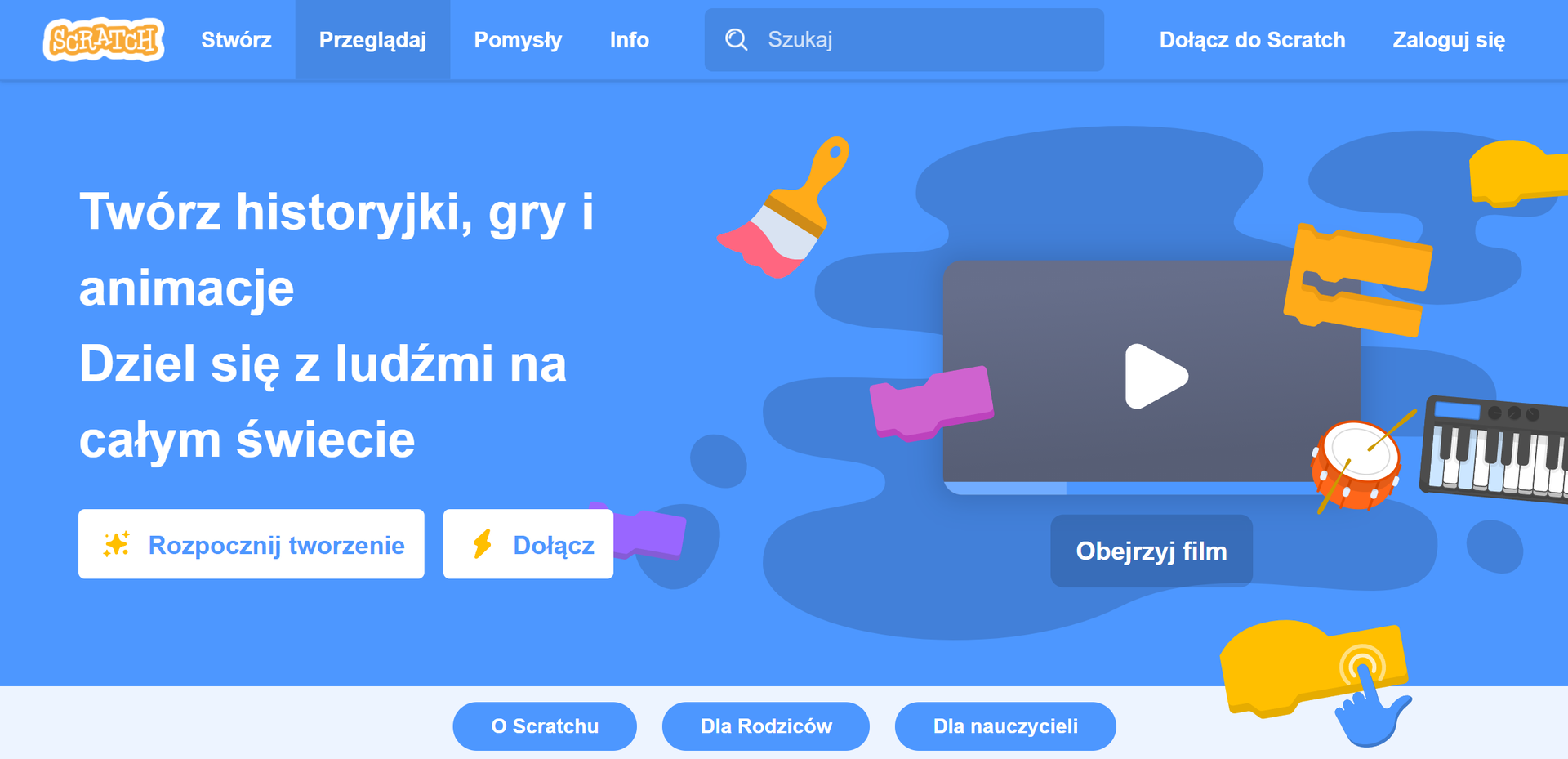 Wprowadzenie do środowiska Scratch